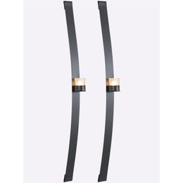 HEINE HOME Wanddeko, Schwarz, Gr. H/B/T ca. 85,5/5/6 cm, Wanddeko, Material: Metall