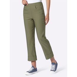 Heine Damen Schlupfhose, Gr&uuml;n, Gr. 36, 7/8-Hose, Material: Viskose