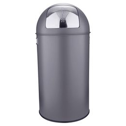 P & B Abfalleimer, Grau, Metall, 50 L, 74 cm, K&uuml;chen, K&uuml;chenausstattung, M&uuml;lleimer