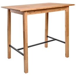 CARRYHOME Bartisch, Wildeiche, Holz, Wildeiche, massiv, rechteckig, 70x105x117 cm, Esszimmer, Tische, Stehtische