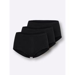 Sloggi Damen H&uuml;ftslip, Gr. 36schwarz, 95% Baumwolle, 5% Elasthan, Unterhosen