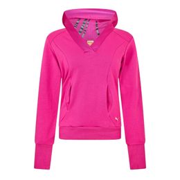 Puma - Kapuzenpullover f&uuml;r Damen, V-Ausschnitt (Pink)