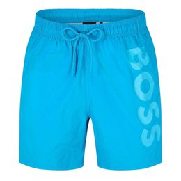 BOSS - "Octopus" Badeshorts f&uuml;r Herren, Logo (T&uuml;rkis/Aquablau)