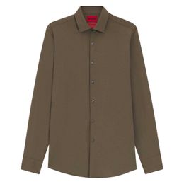 HUGO BOSS - Hemd f&uuml;r Herren, Schmal, Lang&auml;rmlig (Grau)