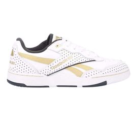 Reebok - "Victor Solomon 4000 II" Sneaker f&uuml;r Damen, Leder, Perforiert (Wei&szlig; Gold)