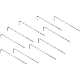 High Peak Stahl Erdnagel 10er Pack 180 x 5 mm silber - Zeltheringe & Abspannmaterial