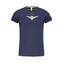 Accademia Militare Blauer Baumwoll-Herren-T-Shirt
