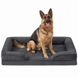 FEANDREA Orthop&auml;disches Hundebett M-XXXL, abnehmbarer Bezug, erh&ouml;hte R&auml;nder, rutschfest