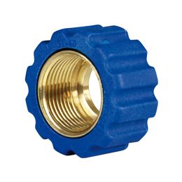 R+M de Wit / Suttner &Uuml;berwurfmutter 22x1,5 16,4 mm Blau