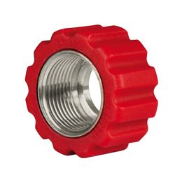 R+M de Wit / Suttner &Uuml;berwurfmutter 22x1,5 16,4 mm rot V A