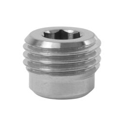 Mersch Stopfen 1/4"AG - ohne Rand - Edelstahl - 250 bar
