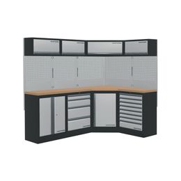 Kraftwerk Mobilio 4er Kombi, Unterschranke, Eckschrank, Oberschrank, 3964N)