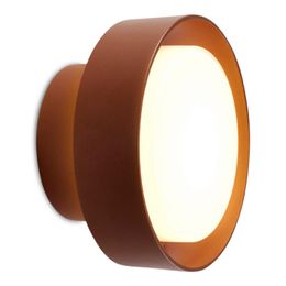 Marset Wand- und Deckenleuchte Plaff-on! LED Rostbraun