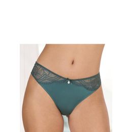 NUANCE BY LASCANA Tanga 'Vivianna' tannengr&uuml;n Gr. 32/34 f&uuml;r Damen. Figurbetont