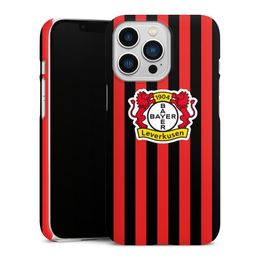 DeinDesign iPhone 13 Pro Handy Premium Case Smartphone Handyh&uuml;lle Schutzh&uuml;lle matt Official Licensed Product Stripes Bayer 04 Leverkusen Premium Case