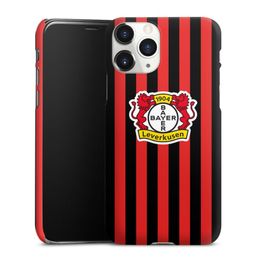 DeinDesign iPhone 11 Pro Handy Premium Case Smartphone Handyh&uuml;lle Schutzh&uuml;lle matt Official Licensed Product Stripes Bayer 04 Leverkusen Premium Case