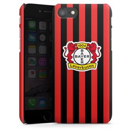 DeinDesign iPhone SE (2020) Handy Premium Case Smartphone Handyh&uuml;lle Schutzh&uuml;lle matt Official Licensed Product Stripes Bayer 04 Leverkusen Premium Case