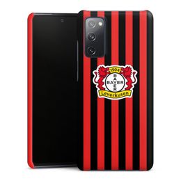 DeinDesign Galaxy S20 FE Handy Premium Case Smartphone Handyh&uuml;lle Schutzh&uuml;lle matt Stripes Bayer 04 Leverkusen Official Licensed Product Premium Case