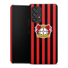 DeinDesign Galaxy A53 5G Handy Premium Case Smartphone Handyh&uuml;lle Schutzh&uuml;lle matt Official Licensed Product Stripes Bayer 04 Leverkusen Premium Case