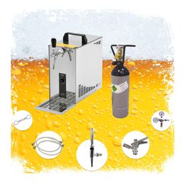 ich-zapfe Guinness Zapfanlage, Bierzapfanlage - Komplett Set - Bierkoffer, Durchlaufk&uuml;hler PYGMY 25 1-leitig Trockenk&uuml;hler, 35 Liter/h