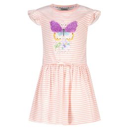 SALT & PEPPER Salt and Pepper Kleid in Orange/ Wei&szlig; - 49% | Gr&ouml;&szlig;e 110 | Kinderkleider