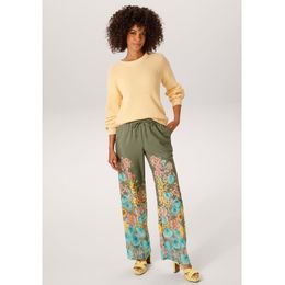 Aniston Hose in Khaki/ Bunt - 74% | Gr&ouml;&szlig;e 48 | Damenhosen