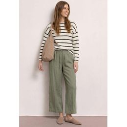 Street One Leinen-Hose in Oliv - 40% | Gr&ouml;&szlig;e 46/L26 | Damenhosen