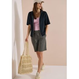 Cecil Sweatjacke in Schwarz - 40% | Gr&ouml;&szlig;e L | Damen-sweatshirts-jacken