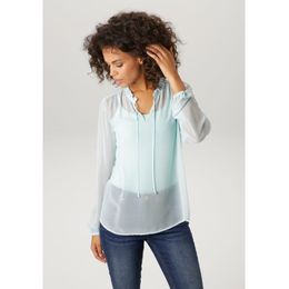 Aniston Bluse in T&uuml;rkis - 55% | Gr&ouml;&szlig;e 46 | Damen-blusen