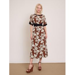 BGN Kleid in Hellbraun/ Creme - 73% | Gr&ouml;&szlig;e 40 | Damen-kleider