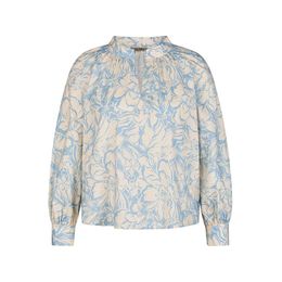 LCMT Le Comte Bluse in Hellblau/ Creme - 60% | Gr&ouml;&szlig;e 38 | Damen-blusen