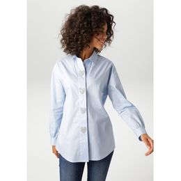 Aniston Bluse in Hellblau - 64% | Gr&ouml;&szlig;e 42 | Damen-blusen