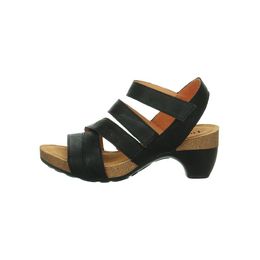 Think! Leder-Sandaletten "Traudi" in Schwarz - 65% | Gr&ouml;&szlig;e 41 | Damen-sandalen