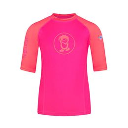 Trollkids Badeshirt "Kvalvika T" in Pink/ Orange - 39% | Gr&ouml;&szlig;e 152 | Kinder-bademode