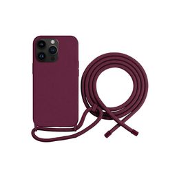SWEET ACCESS Case mit Kordel f&uuml;r iPhone 14 PRO in Bordeaux - 72% | Damen-handytaschen