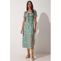 Happiness Istanbul Kleid in Gr&uuml;n - 55% | Gr&ouml;&szlig;e 40 | Damen-kleider