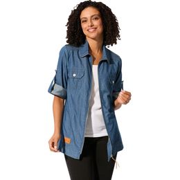 WITT WEIDEN Hemd in Blau - 64% | Gr&ouml;&szlig;e 40 | Damen-blusen