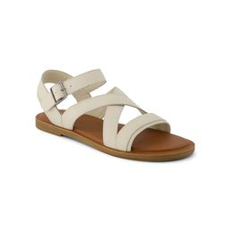 Toms Shoes TOMS Leder-Sandalen in Creme - 56% | Gr&ouml;&szlig;e 40 | Damen-sandalen