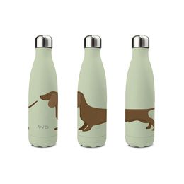 WD lifestyle Thermosflasche "Dog" in Mint/ Hellbraun - 500 ml - 17% | Damen-outdoor-ausruestung