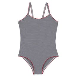 Petit Bateau Badeanzug in Wei&szlig;/ Schwarz - 52% | Gr&ouml;&szlig;e 110 | Kinder-bademode