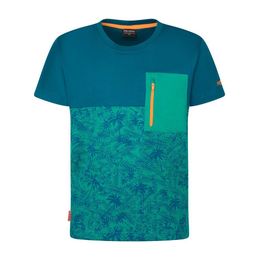 Trollkids Funktionsshirt "Flakstad T" in Blau/ Gr&uuml;n - 35% | Gr&ouml;&szlig;e 164 | Kinder-oberteile
