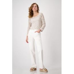 monari Jeans - Regular fit - in Creme - 73% | Gr&ouml;&szlig;e 38 | Damenjeans