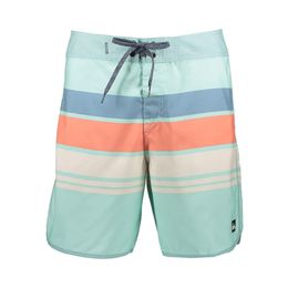 Quiksilver Badeshorts "Everyday Stripe" in Hellblau/ Gr&uuml;n - 55% | Gr&ouml;&szlig;e 36 | Herren-bademode-sport
