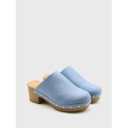 Bellucci Clogs in Hellblau - 61% | Gr&ouml;&szlig;e 40 | Damen-pantoletten