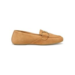Geox Leder-Slipper "Palmaria" in Hellbraun - 48% | Gr&ouml;&szlig;e 39 | Damen-schuhe-halbschuhe