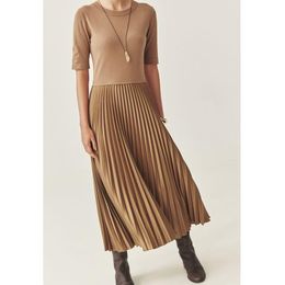 TATUUM Kleid in Hellbraun - 63% | Gr&ouml;&szlig;e 36 | Damen-kleider