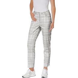 Heine Hose in Grau/ Wei&szlig; - 68% | Gr&ouml;&szlig;e 34 | Damenhosen