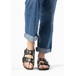 BAYTON Pantoletten "Janny" in Schwarz - 55% | Gr&ouml;&szlig;e 38 | Damen-pantoletten
