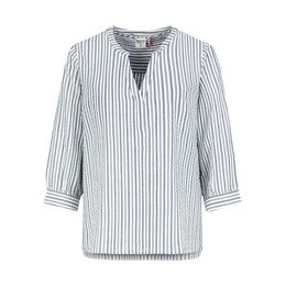 Sublevel Bluse in Wei&szlig;/ Dunkelblau - 50% | Gr&ouml;&szlig;e L | Damen-blusen