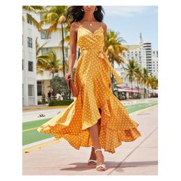 Milan Kiss Kleid in Senf - 47% | Gr&ouml;&szlig;e M | Damen-kleider